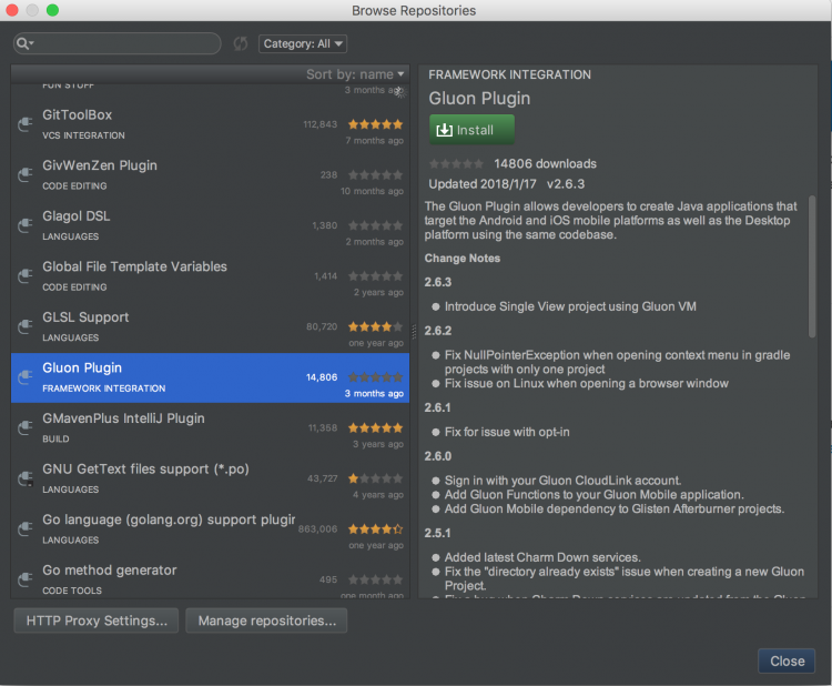 Gluon已经支持在IntelliJ IDEA中跨平台开发JavaFX了 - Wing的小站